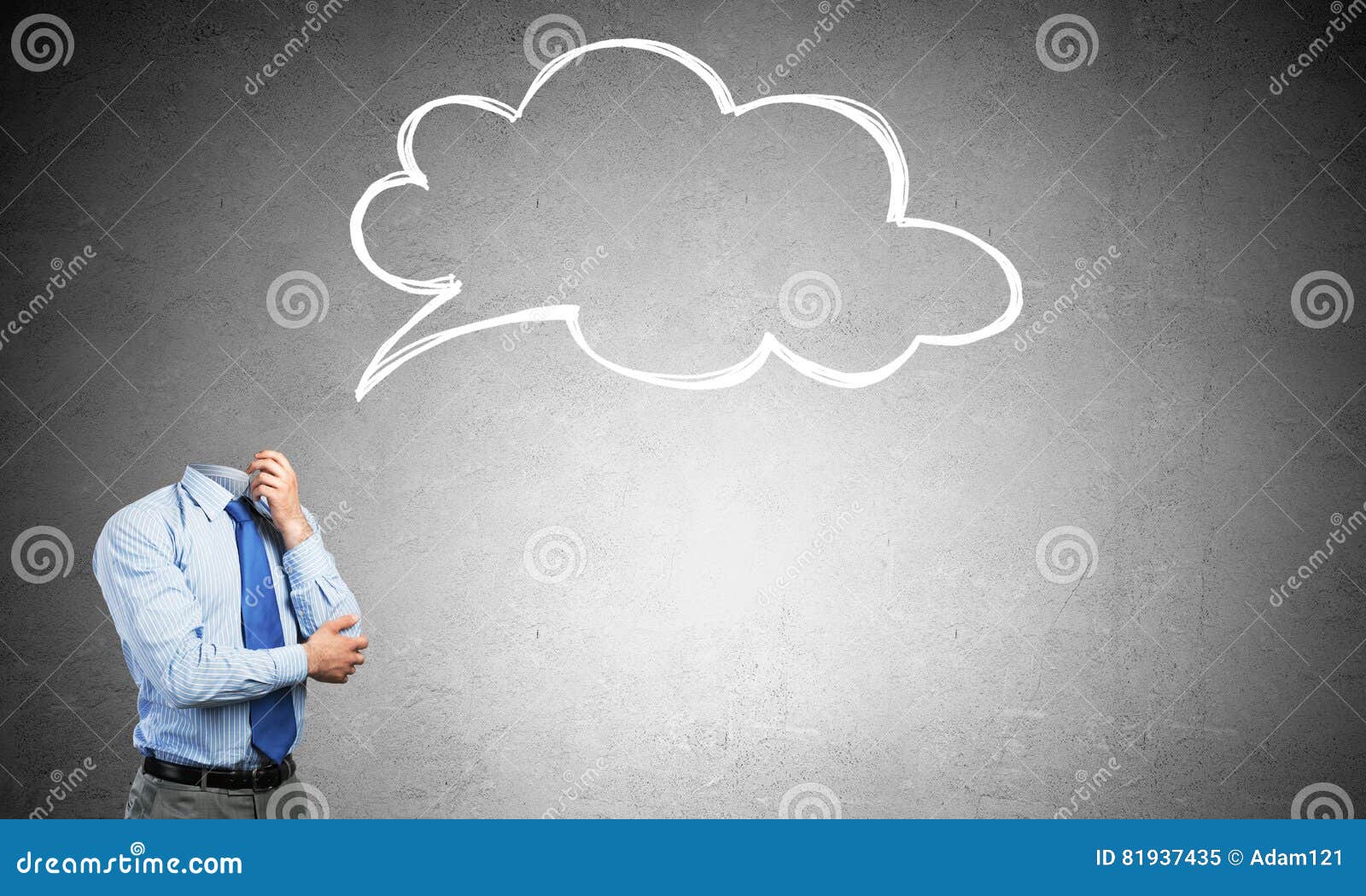 No thoughts in his head stock image. Image of message - 81937435