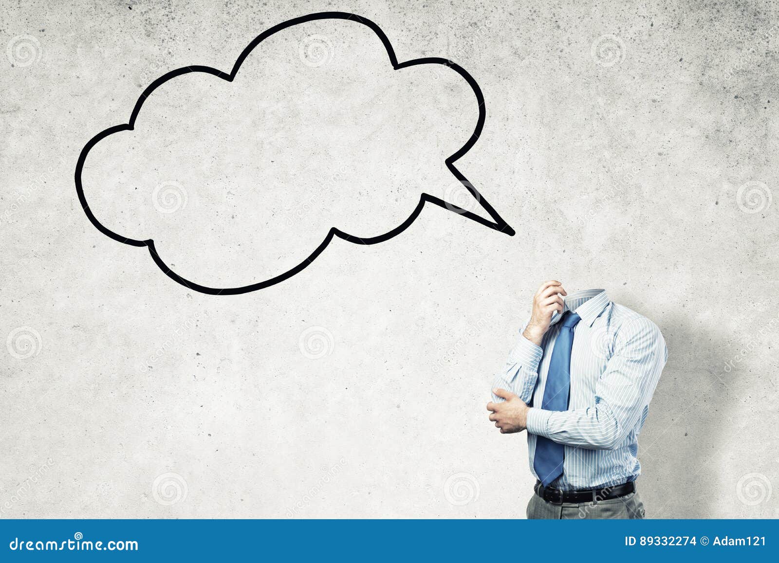 No thoughts in his head stock photo. Image of speech - 89332274