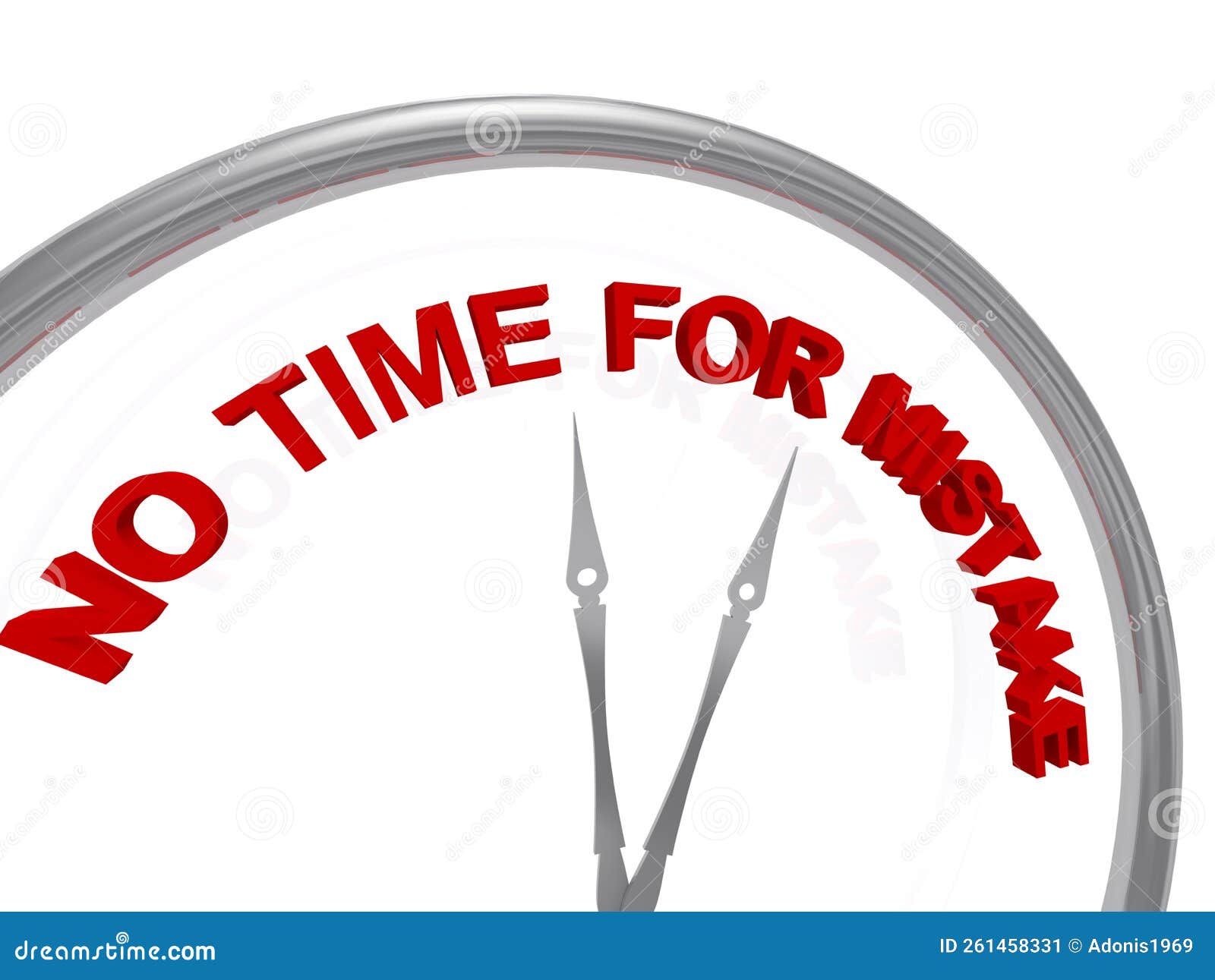 No Time For Mistake On Clock Royalty-Free Stock Photo | CartoonDealer ...