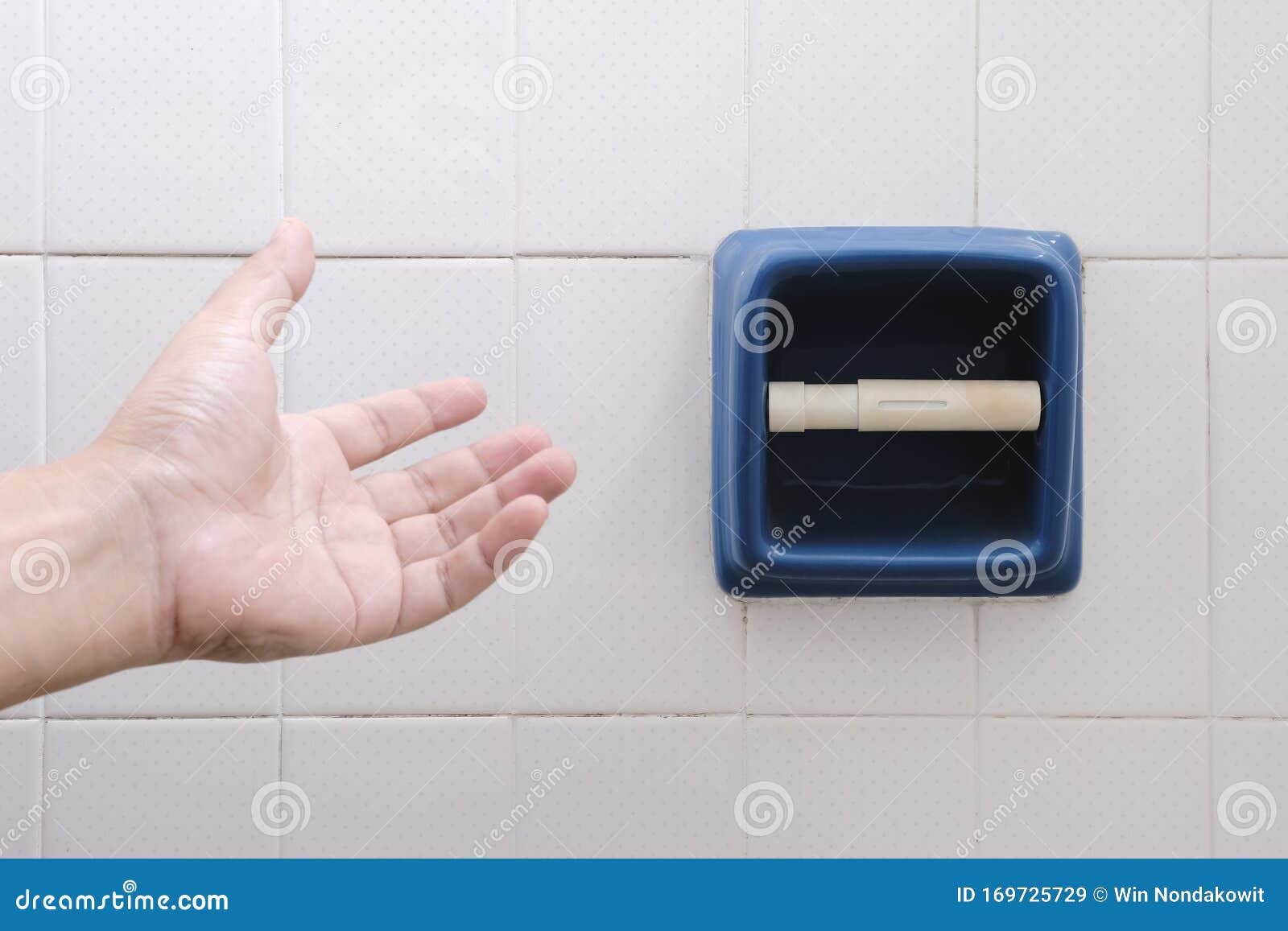 No tissue paper roll stock image. Image of hygiene, empty - 169725729