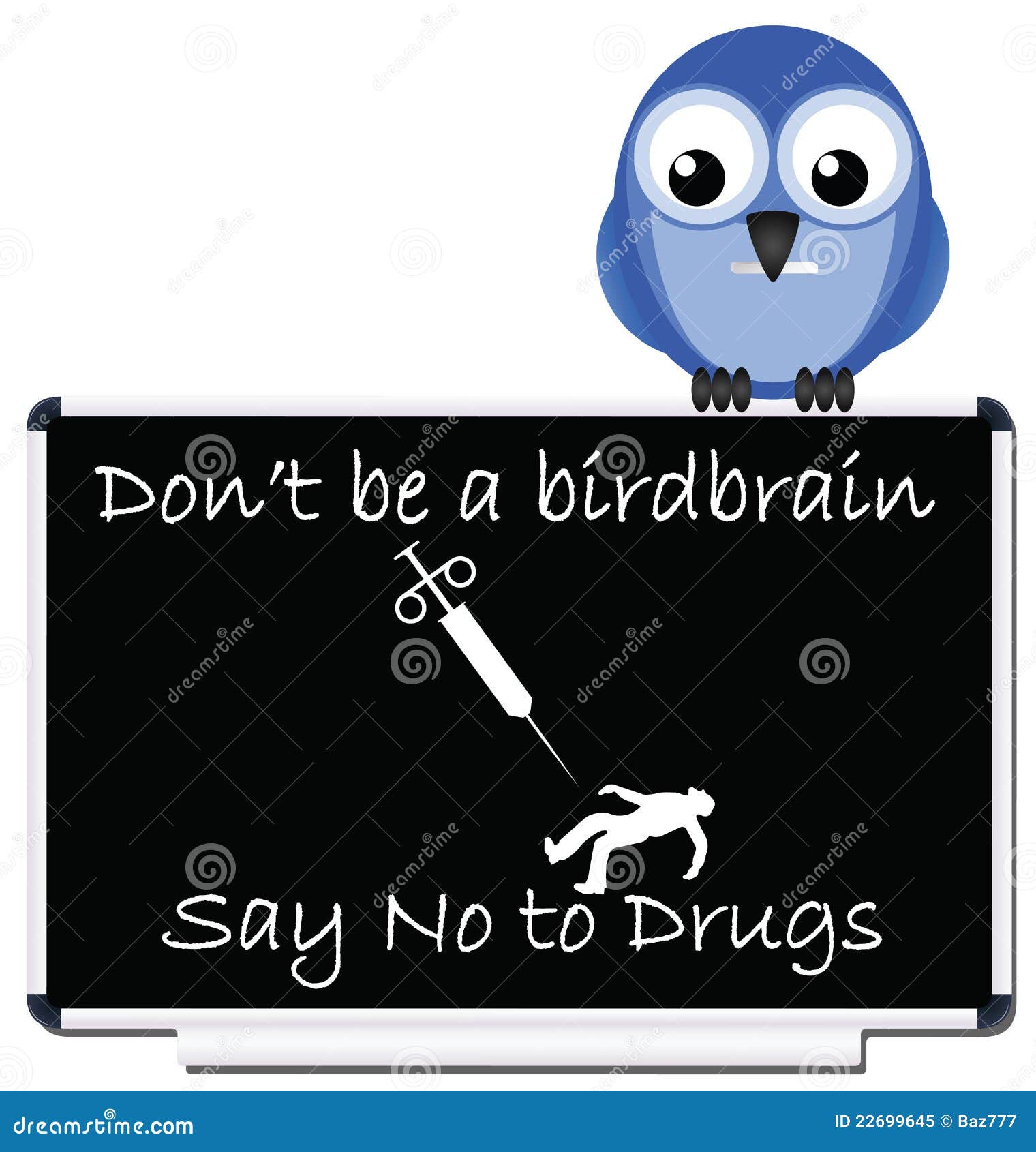 No to drugs message stock vector. Illustration of instruct - 22699645