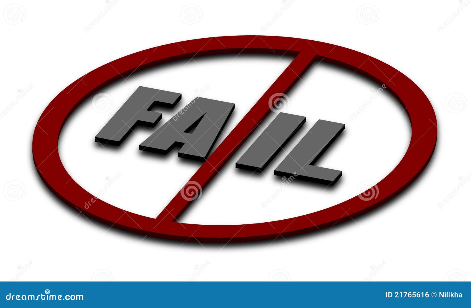 No to failures stock illustration. Illustration of idea - 21765616