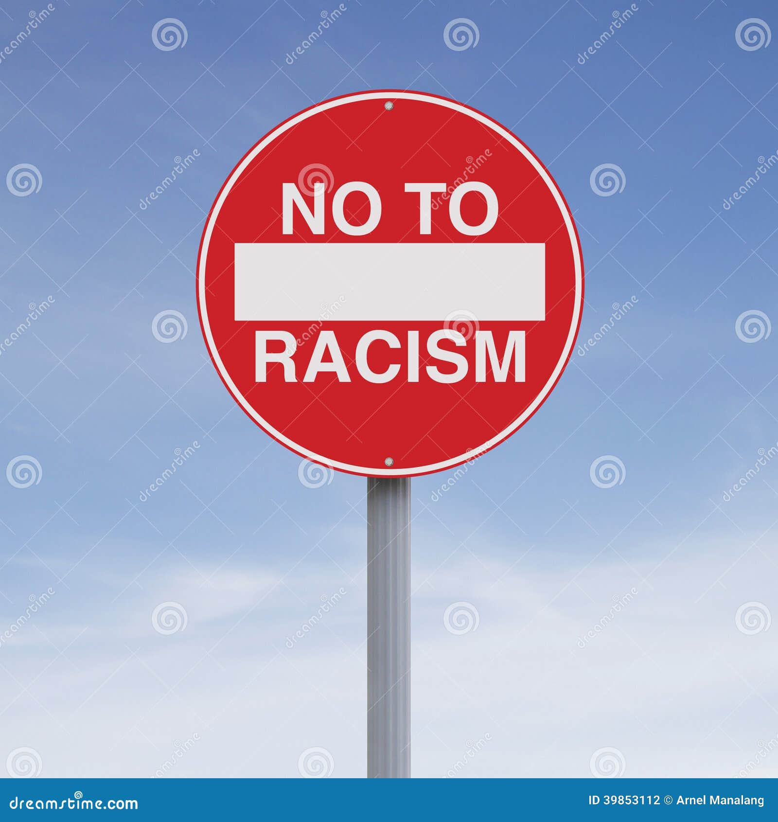 No to Racism stock photo. Image of concern, hate, traffic - 39853112