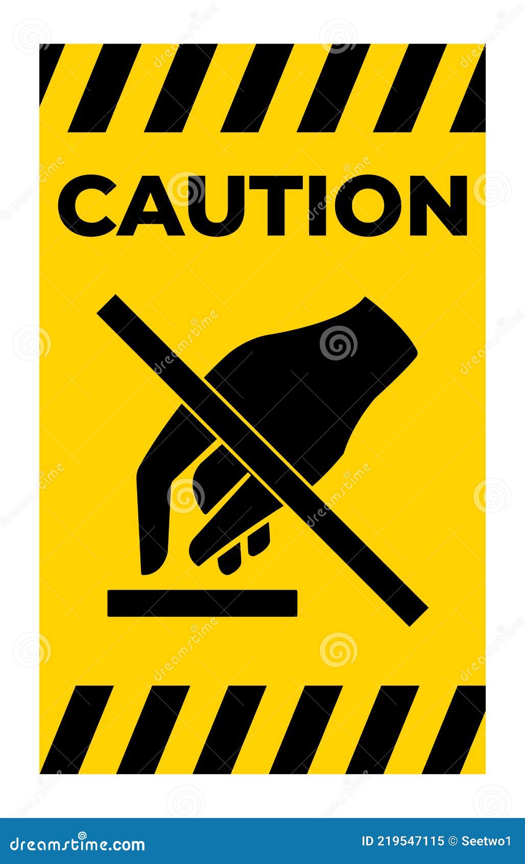 No tocar símbolo ilustración del vector. Ilustración de enfermedad ...