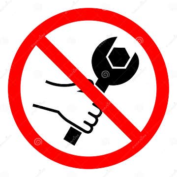 No Tools Symbol Sign, Vector Illustration, Isolate on White Background ...