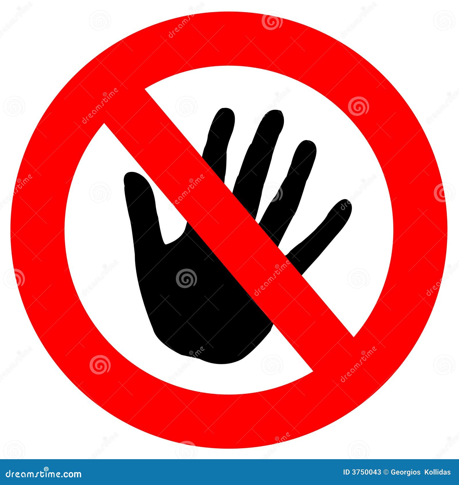 No toque stock de ilustración. Ilustración de iconos, muestra - 3750043