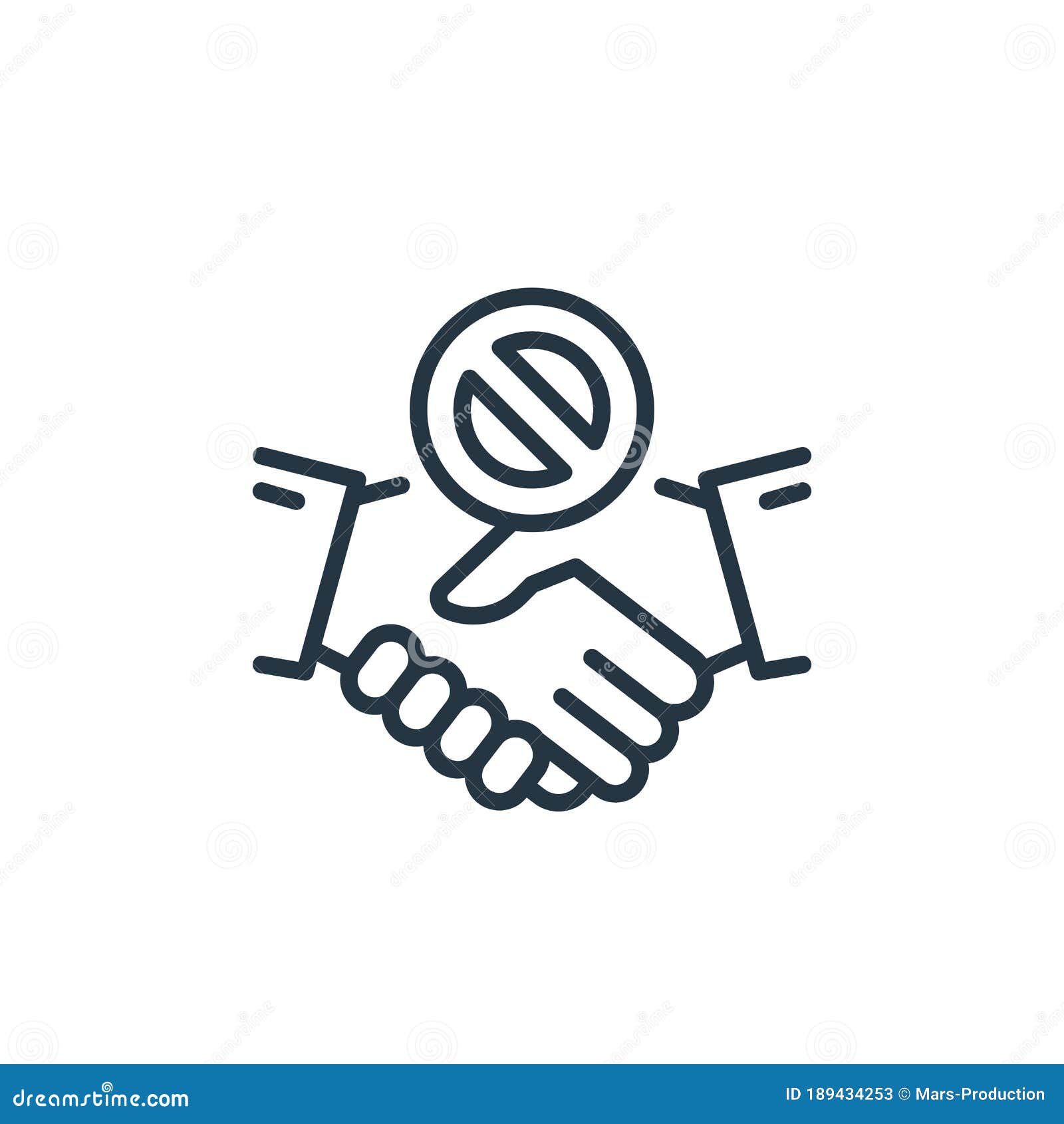 No Touch Vector Icon Isolated on White Background. Outline, Thin Line ...