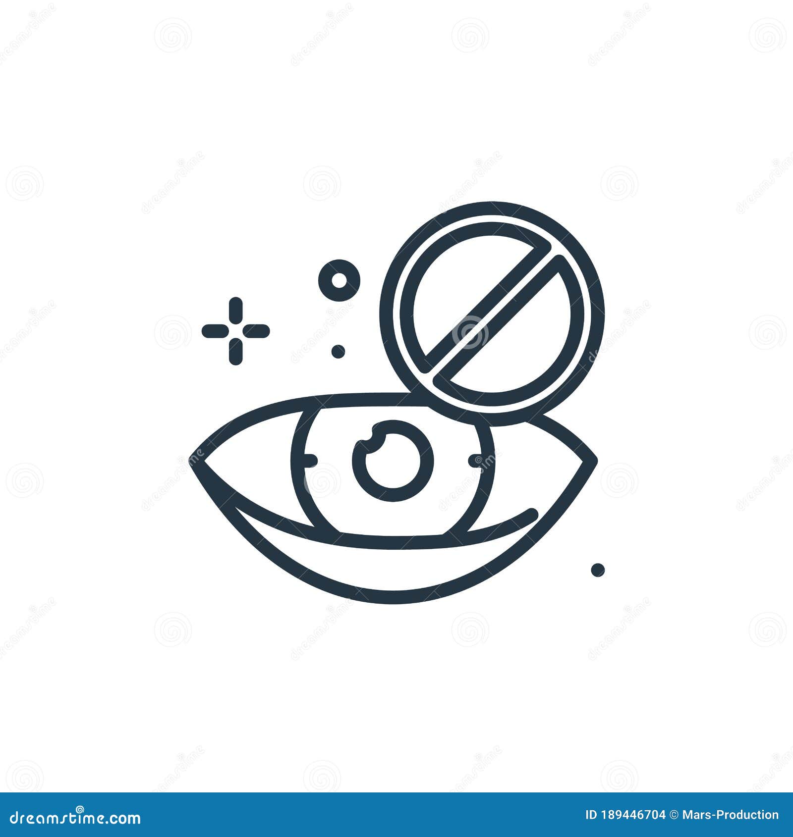 No Touch Vector Icon Isolated on White Background. Outline, Thin Line ...