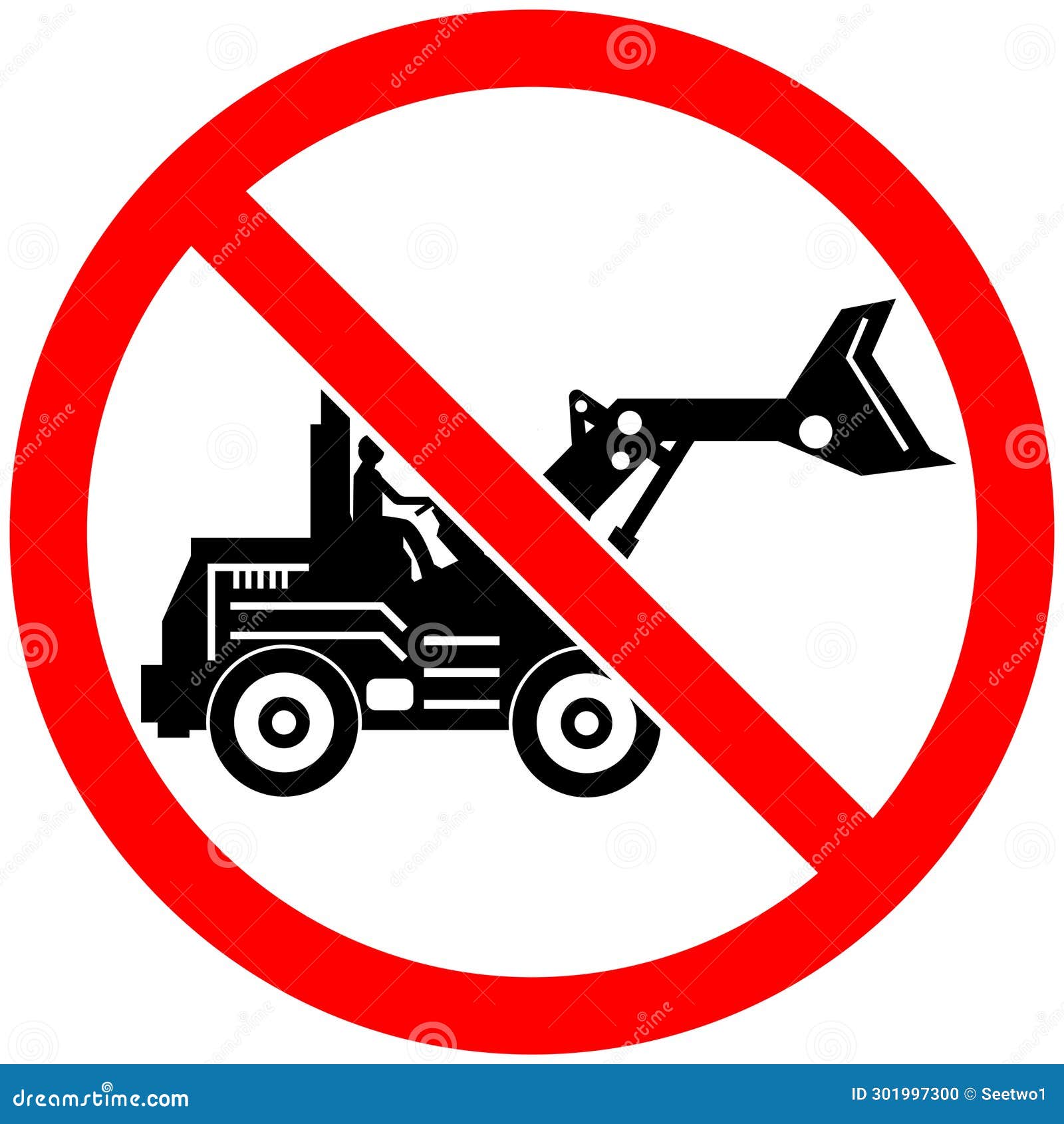 Caution Tractors Turning In This Area Hazard Sign Icon Of 3 Types Color ...