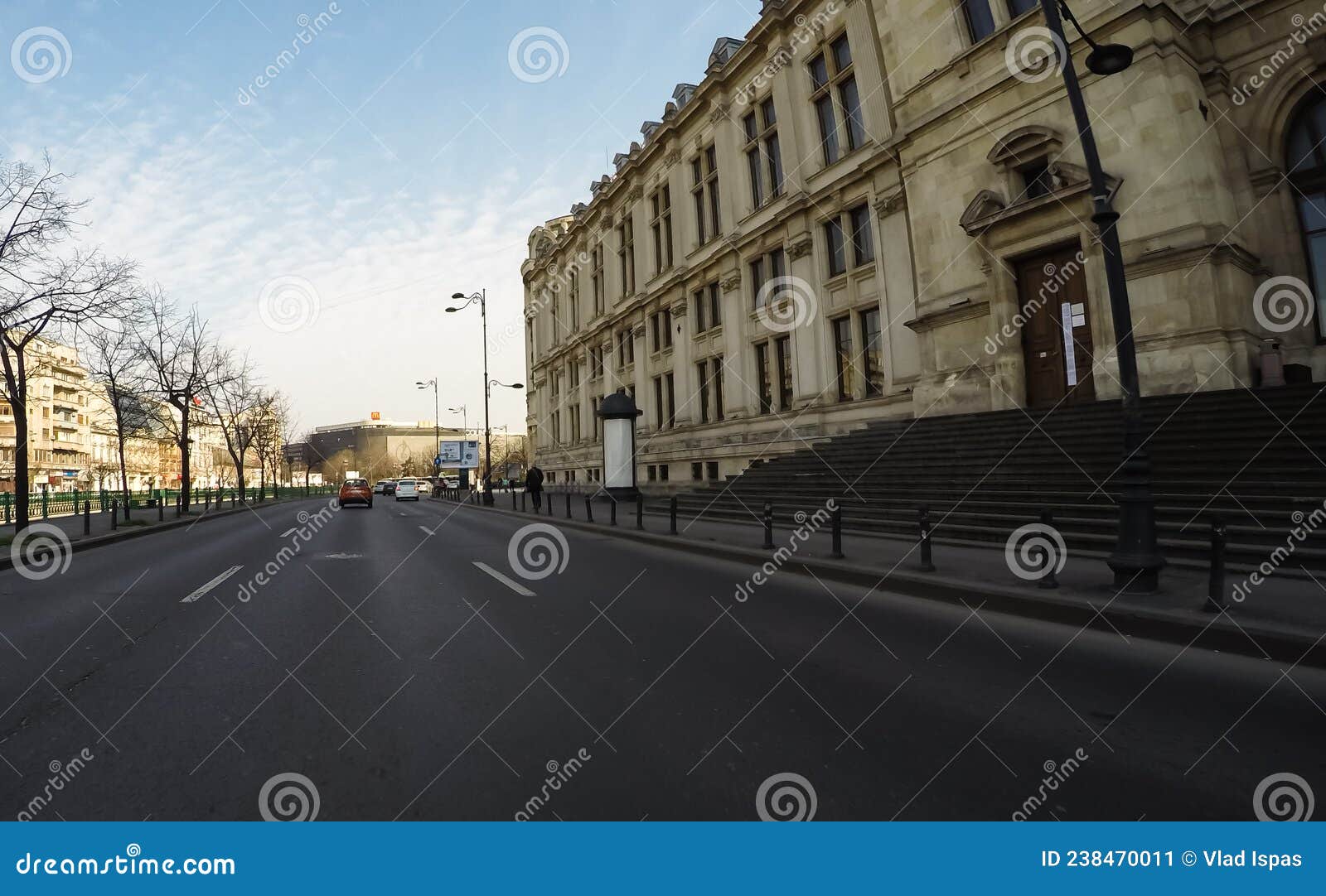 No Traffic Jam, No Pollution, Empty Streets in Downtown Bucharest ...