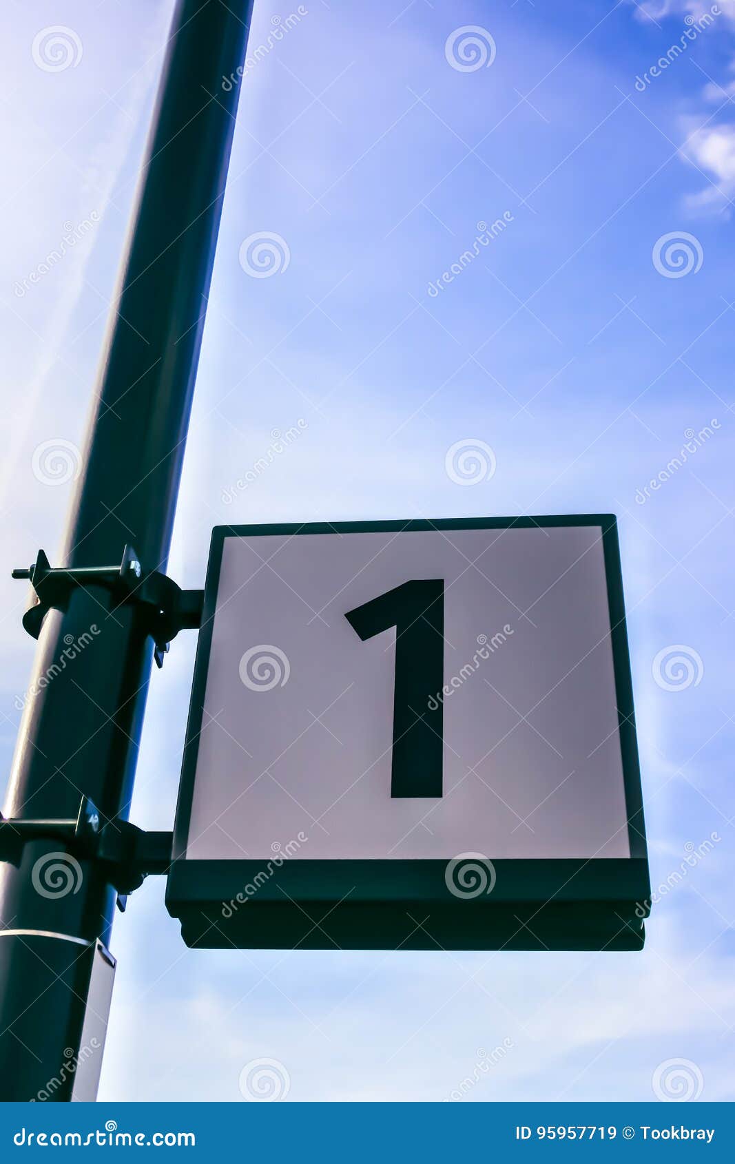 No.1 Train Platform Sign Stock Image | CartoonDealer.com #95957719