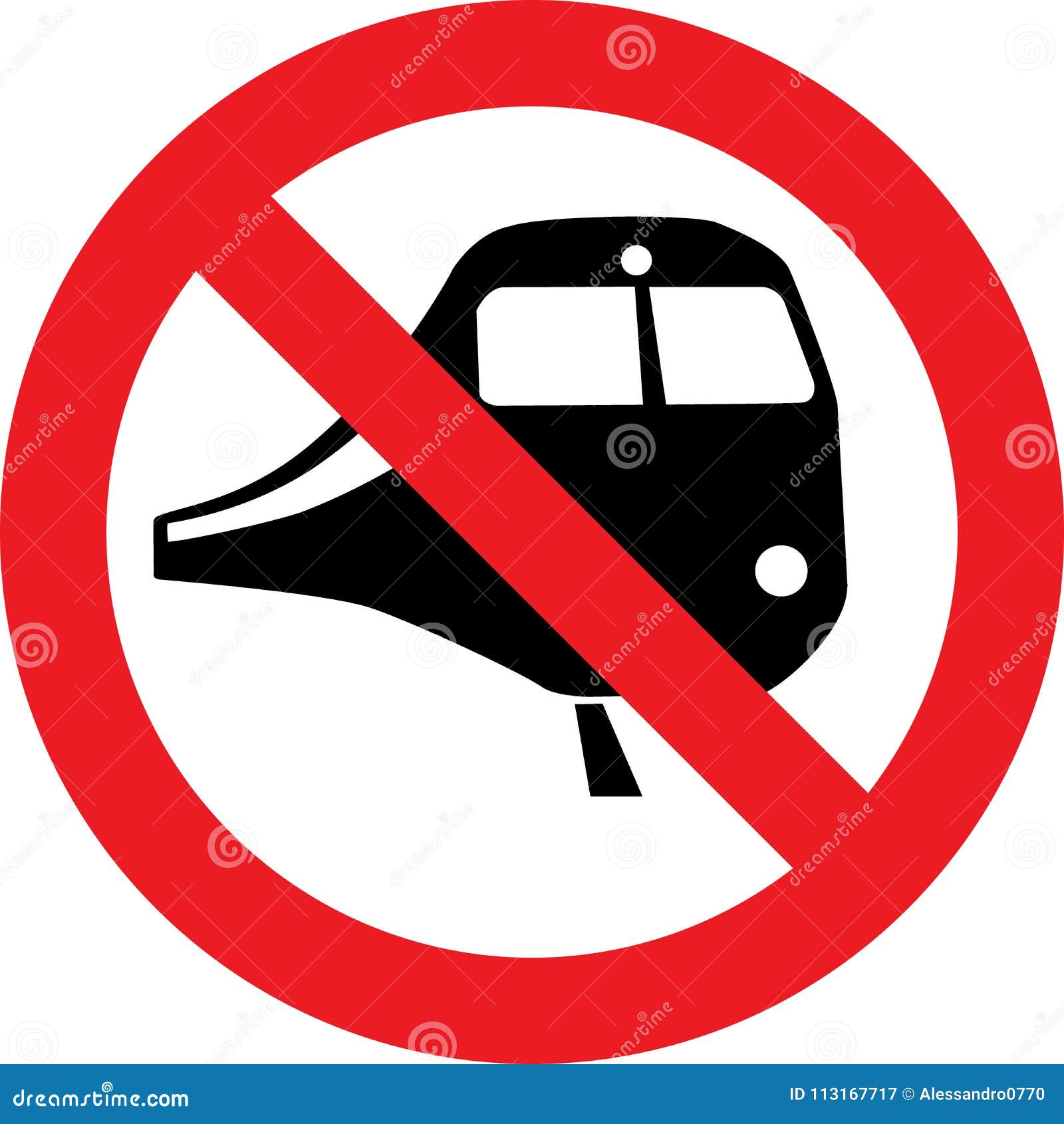No trains sign stock illustration. Illustration of circular - 113167717