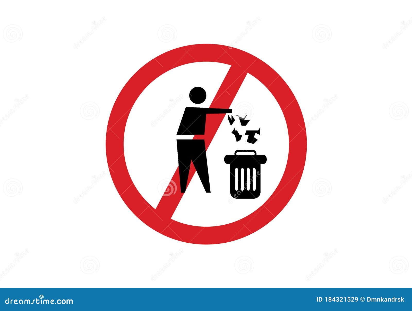 Throwing Trash Prohibited Vector Sign | CartoonDealer.com #2595273 Throwing Trash Prohibited Vector Sign | CartoonDealer.com #2595273