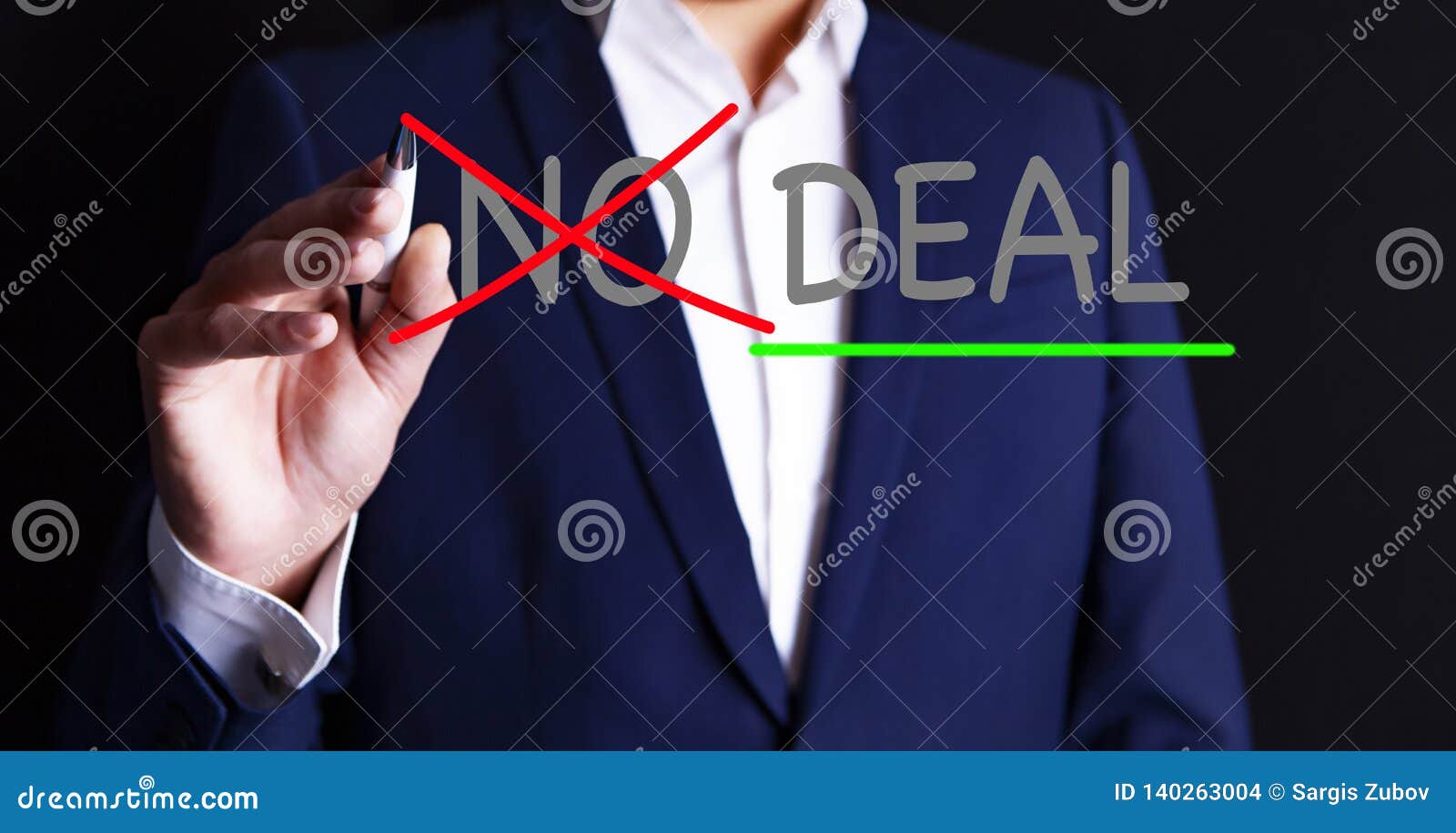 No trate ningún trato foto de archivo. Imagen de toma - 140263004