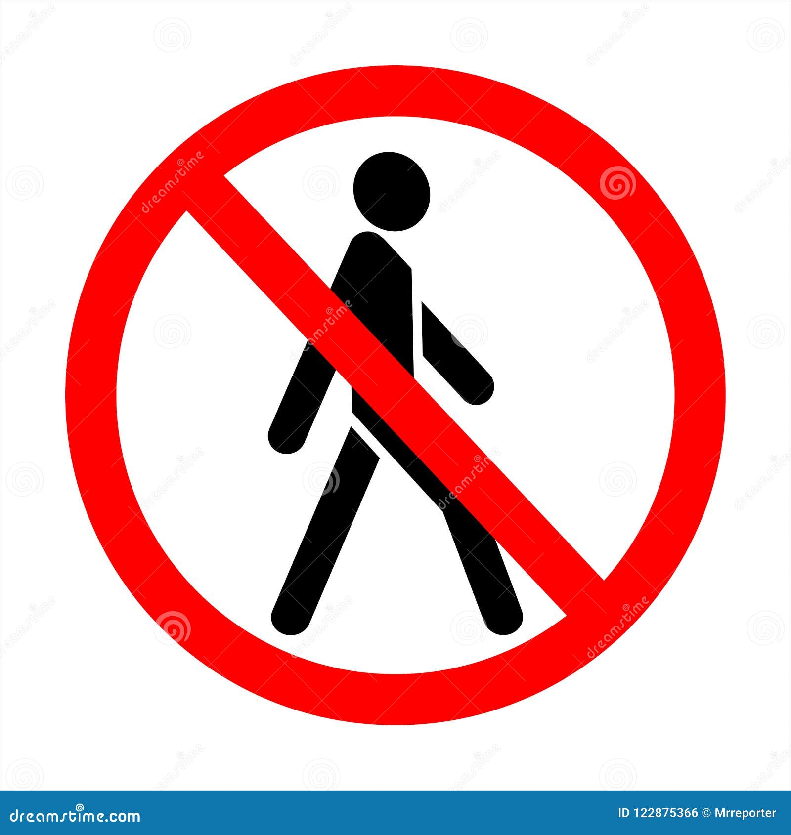 No trespassing! stock vector. Illustration of symbol - 122875366