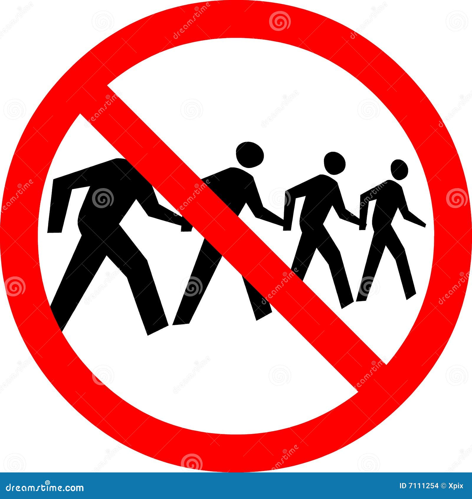 No trespassing sign stock illustration. Illustration of fence - 7111254