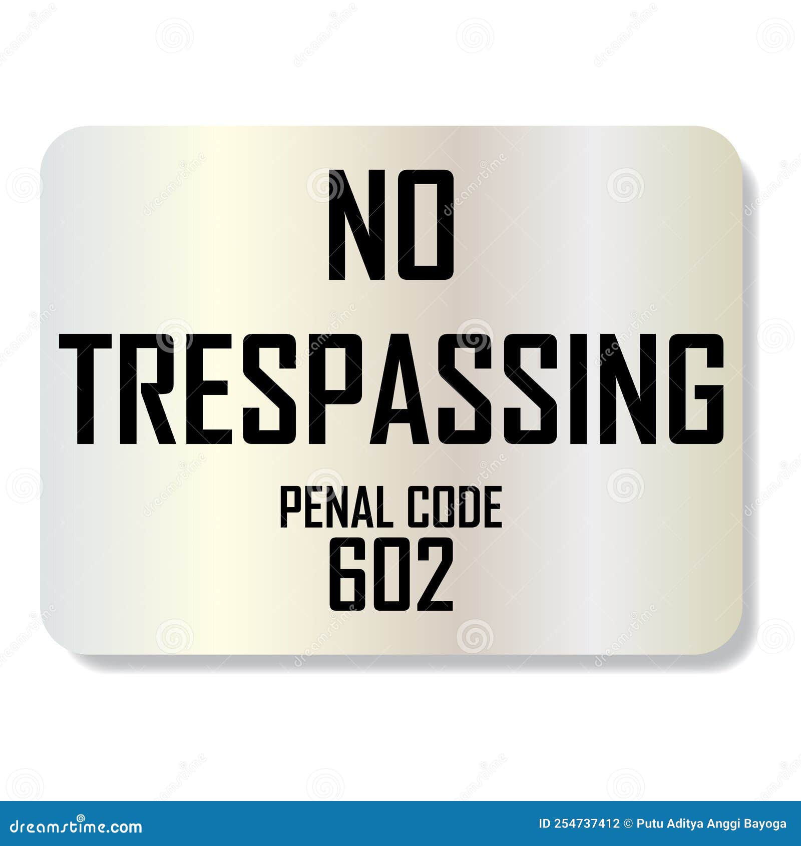 No Trespassing Sign stock vector. Illustration of cartoon - 254737412