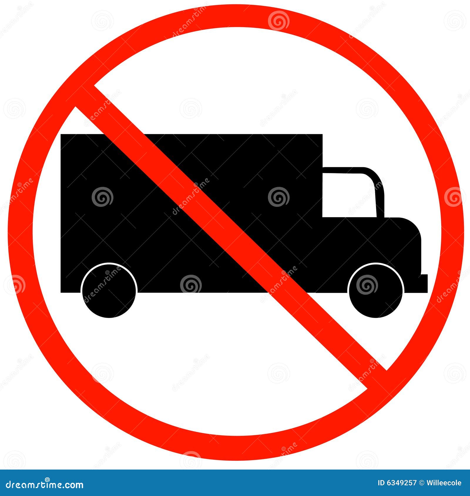 No trucks allowed stock vector. Illustration of black - 6349257 No trucks allowed stock vector. Illustration of black - 6349257