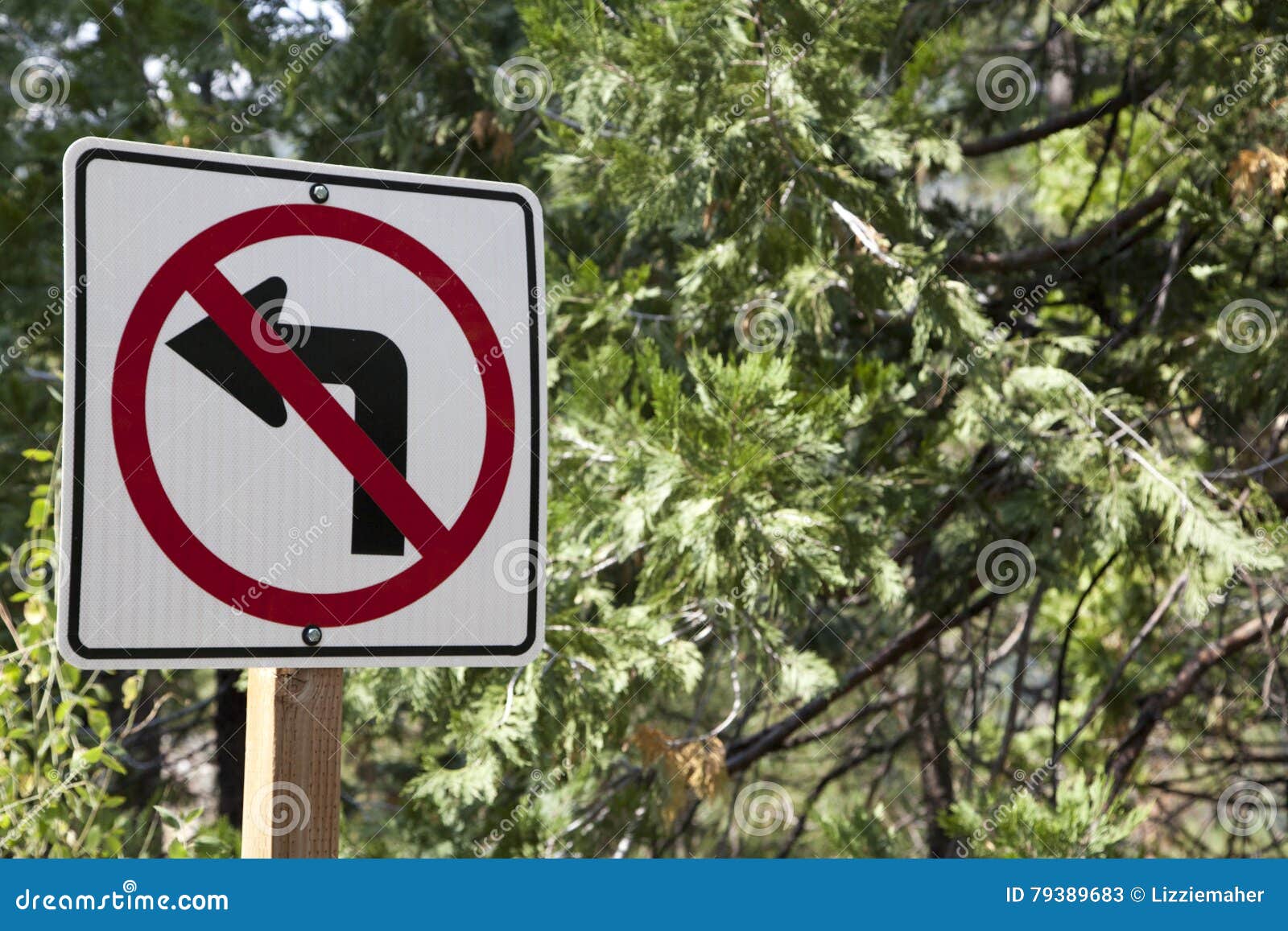 No Turn Sign stock image. Image of signage, warning, driving - 79389683