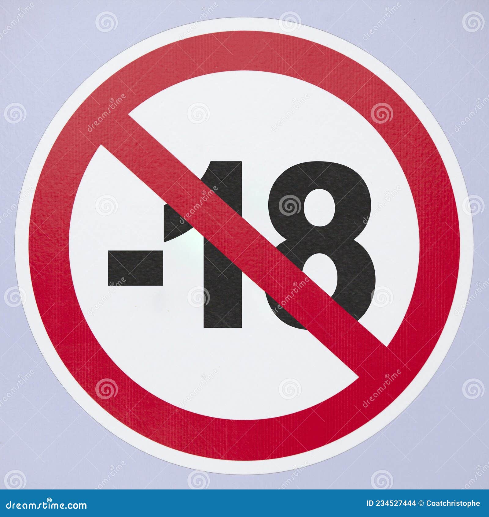 No under 18 Sign stock photo. Image of underage, square - 234527444