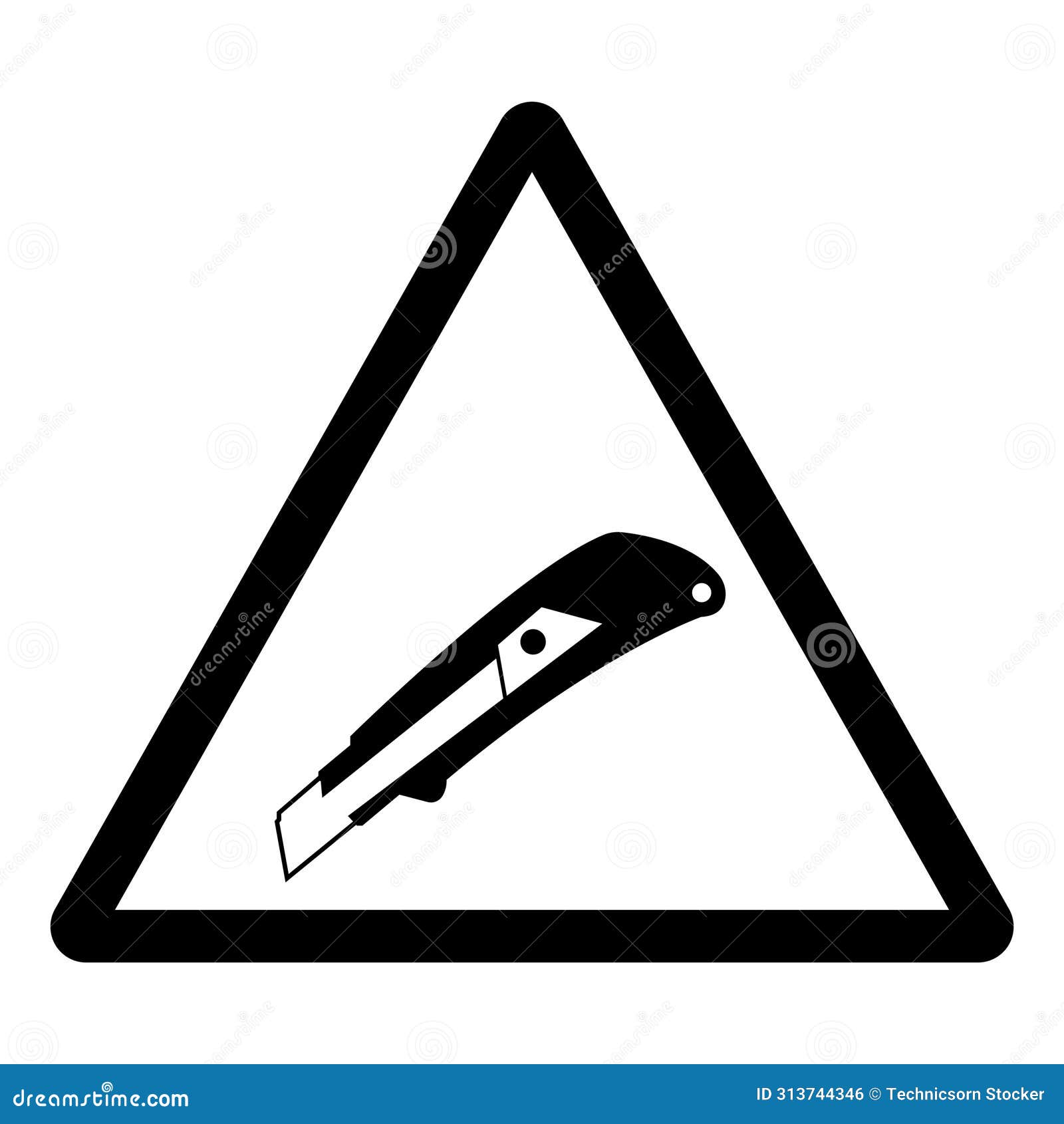 No Use The Cutter Symbol Sign ,Vector Illustration, Isolate On White ...