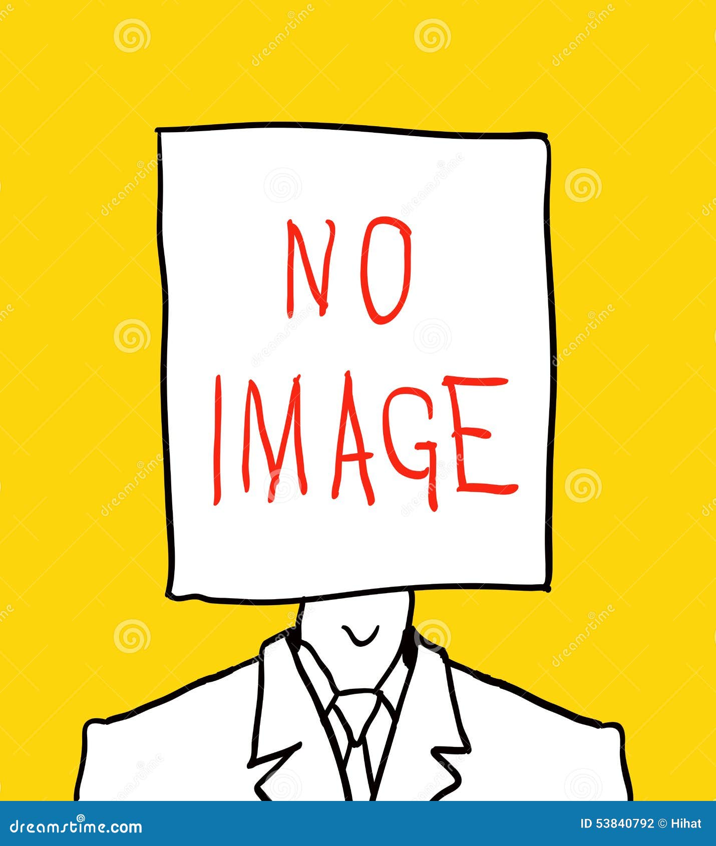 No User Profile Picture. Hand Drawn. Stock Illustration - Illustration ...