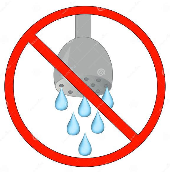 No using water allowed stock vector. Illustration of healthcare - 4493182