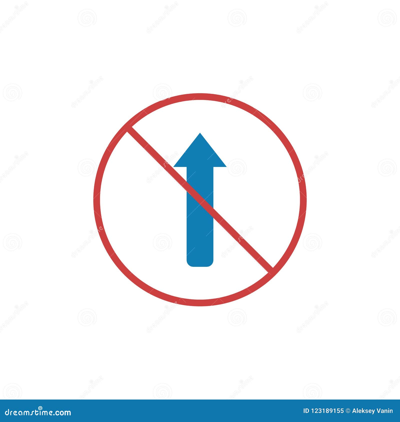 No va el icono plano recto ilustración del vector. Ilustración de ...