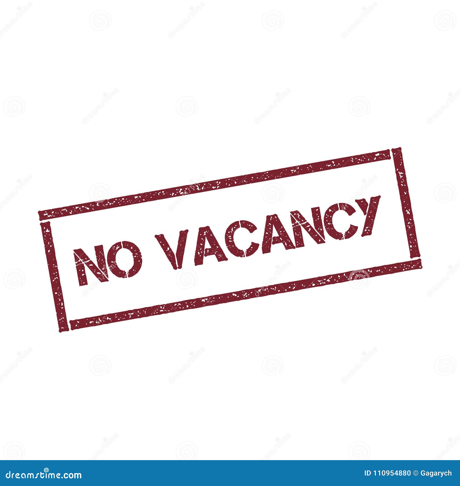 No Vacancy Rectangular Stamp. Stock Vector - Illustration of modern ...