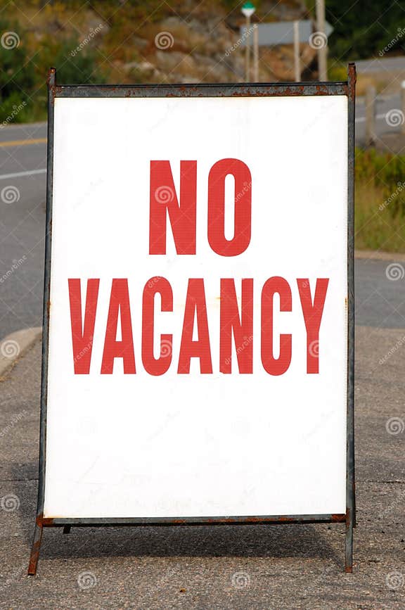 No Vacancy Sign stock photo. Image of weekends, road, sign - 2953806