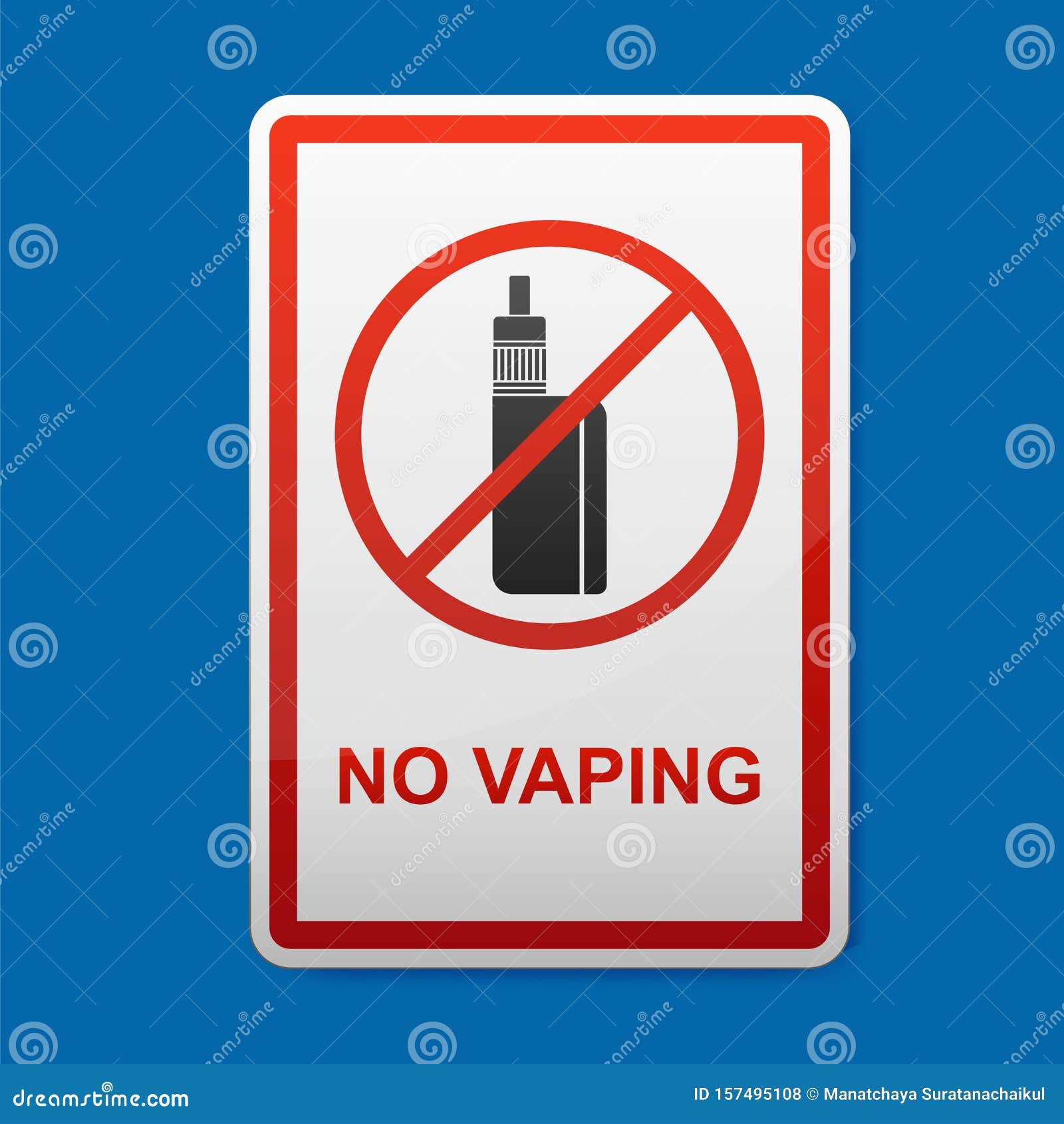 No vaping sign. stock illustration. Illustration of vaporizer - 157495108