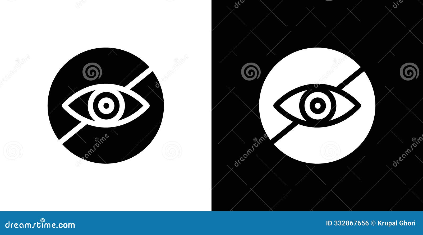 No View Icon Logo Set Vector Stock Vector - Illustration of science ...