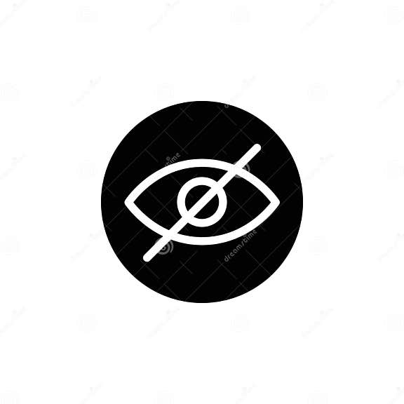 No View Icon Web Design in Vector Stock Vector - Illustration of line ...