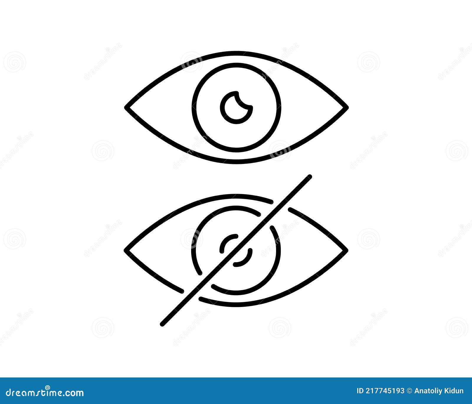 No View Vector Icon. Invisible Symbol Modern Simple Vector Icon for Web ...