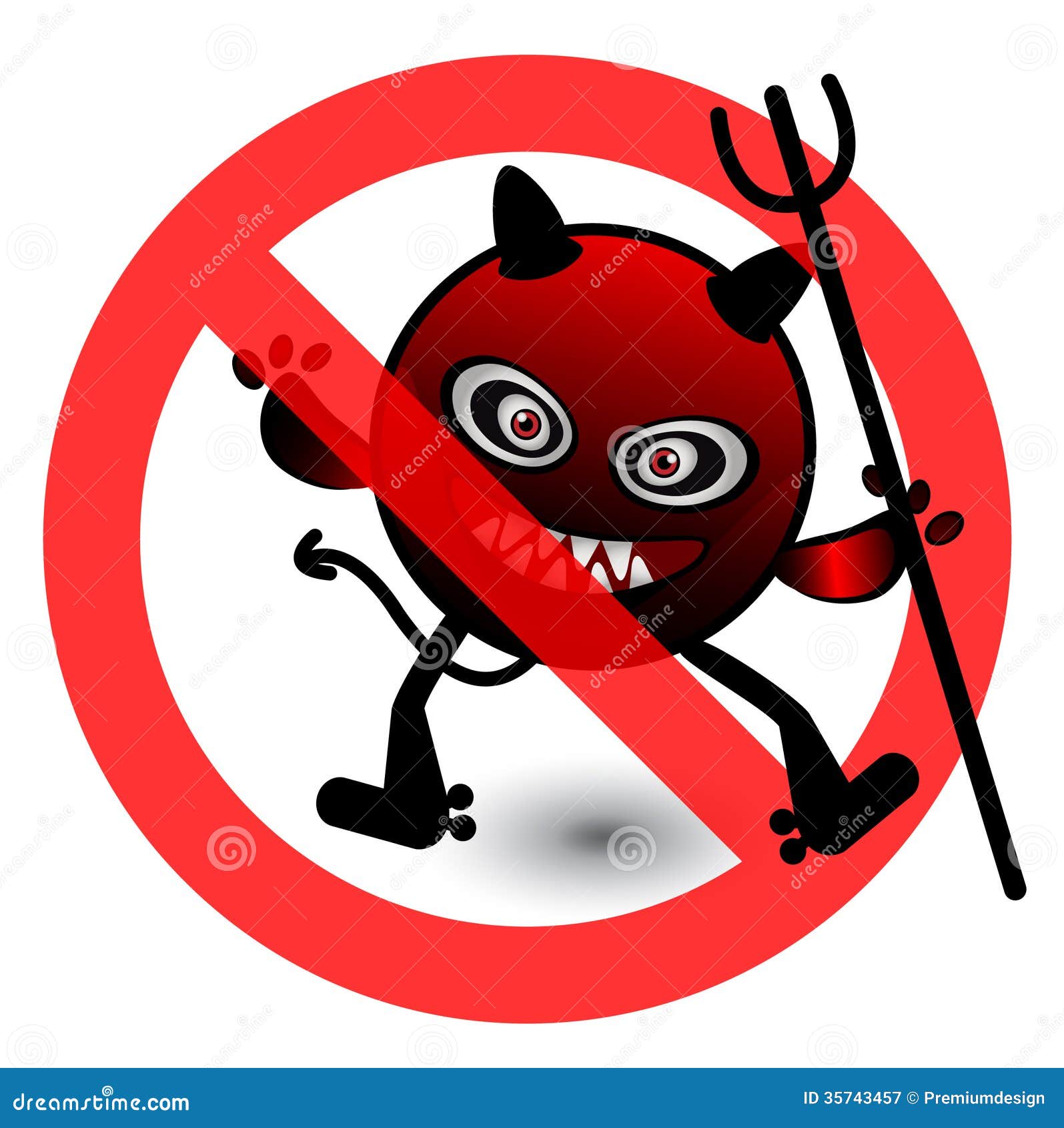 No Virus Cartoon Illustration Stock Vector - Illustration of danger ...