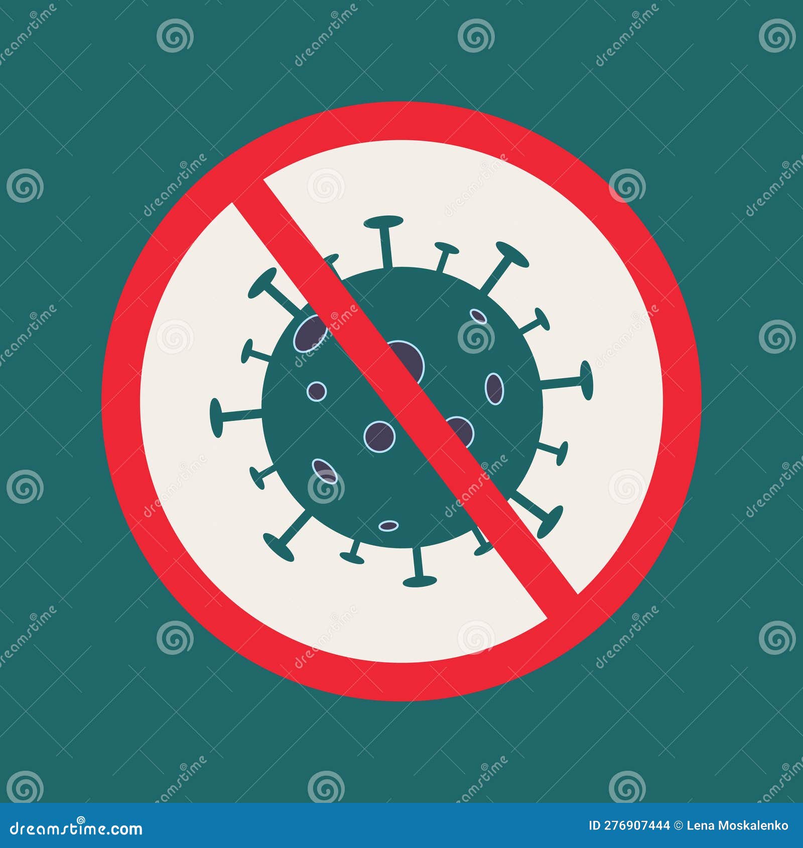 NO virus vector icon 10eps stock illustration. Illustration of circle ...