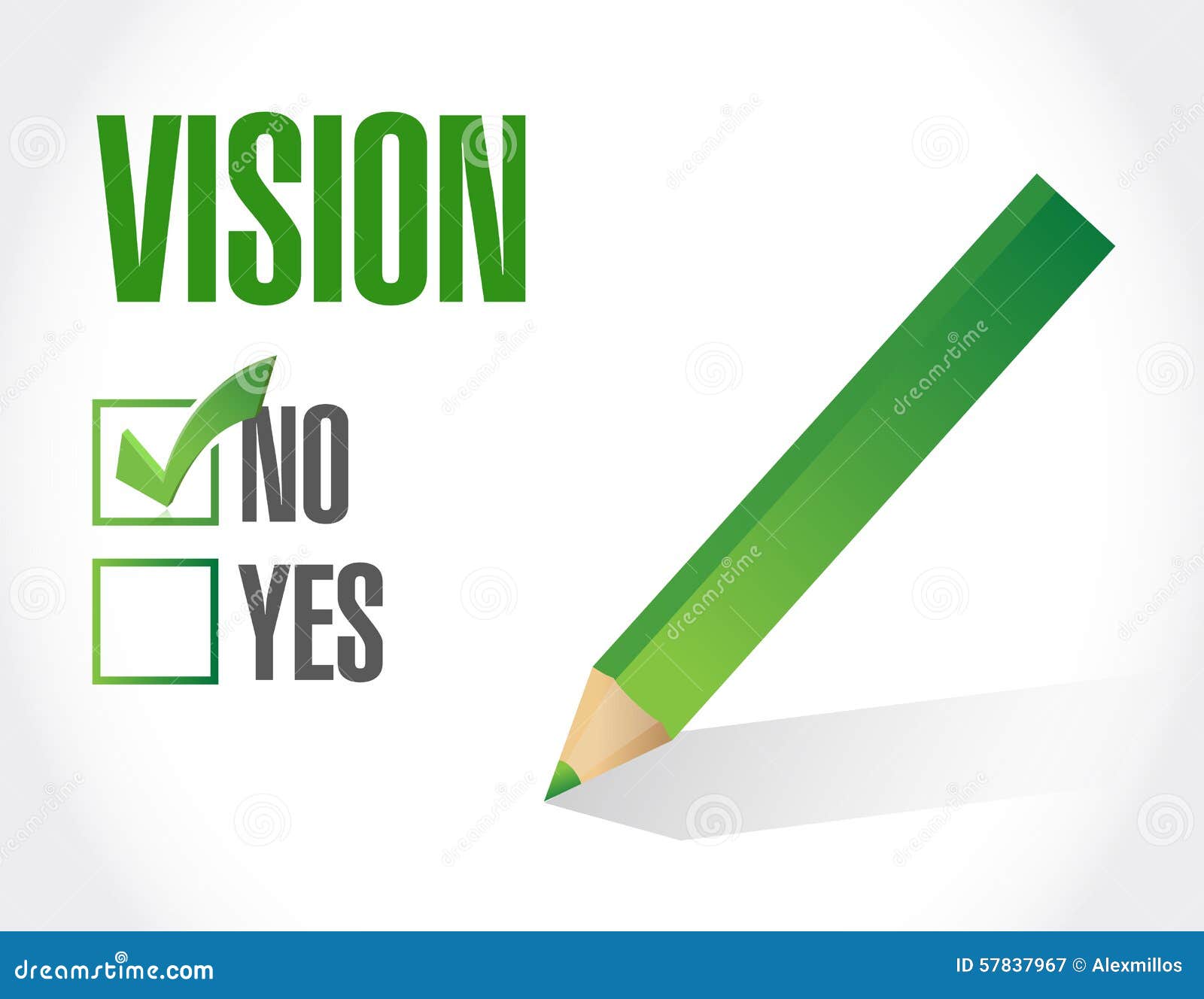 No Vision Sign Concept Illustration Stock Illustration - Illustration ...