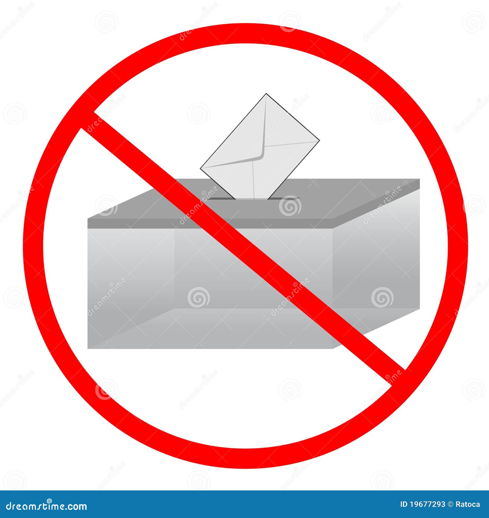 No vote stock vector. Illustration of protest, application - 19677293