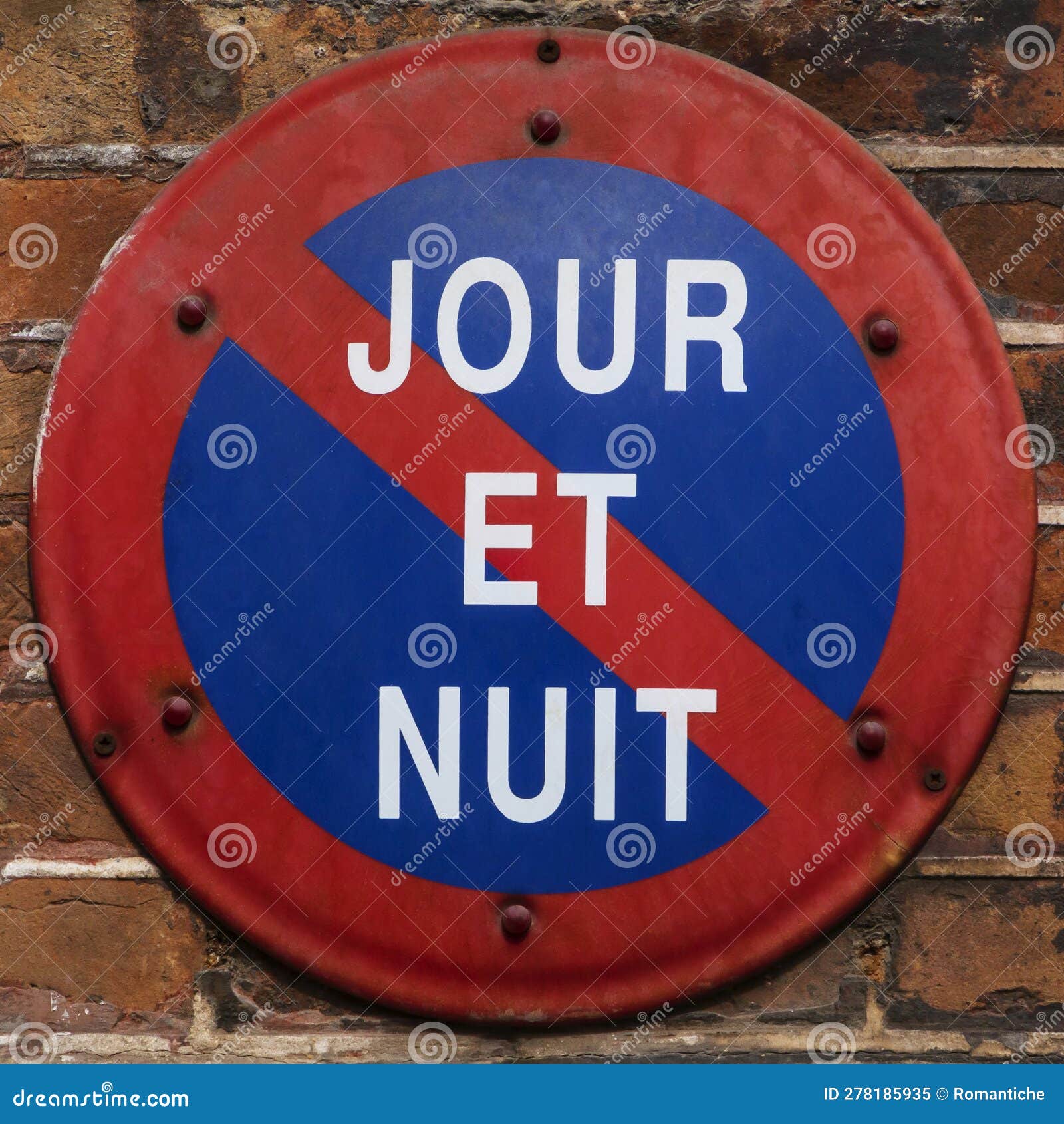 No Waiting Sign Hanging on Wall Stock Image - Image of caution, stop ...