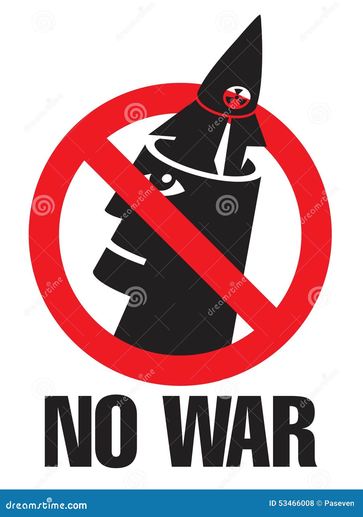 No war stock vector. Illustration of color, nuclear, abstract - 53466008