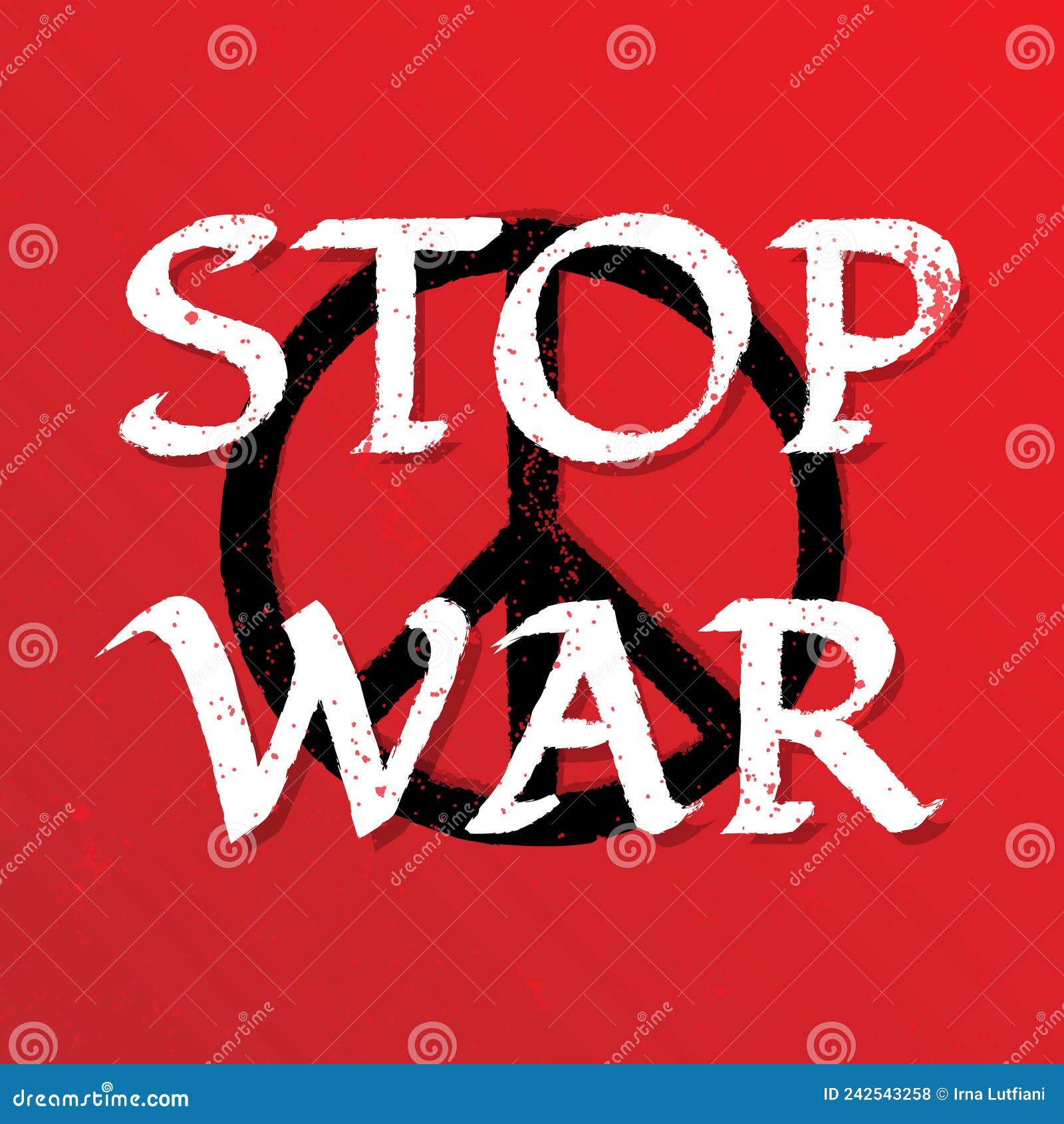 No War Just Peace Poster Vector Design Illustration Icon Freedom Stop ...