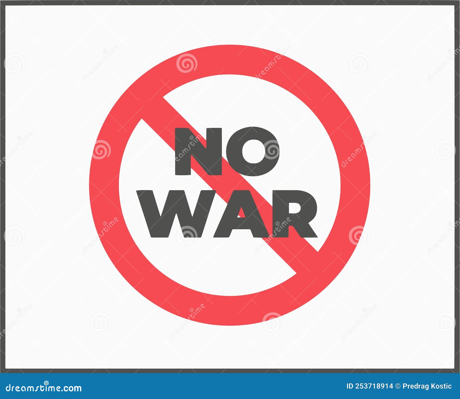 No WAR sign stock illustration. Illustration of number - 253718914