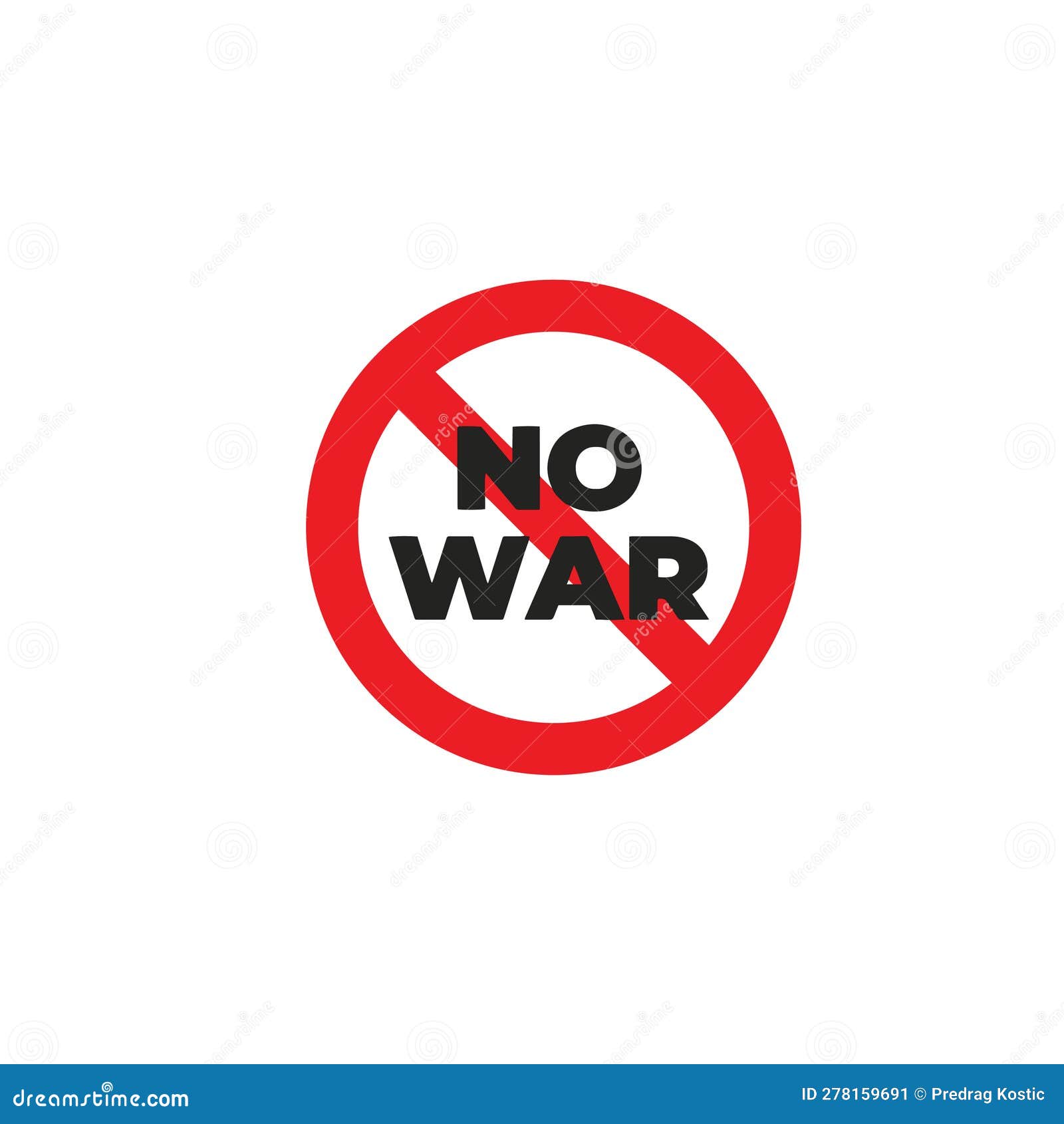 No war sign stock illustration. Illustration of stop - 278159691