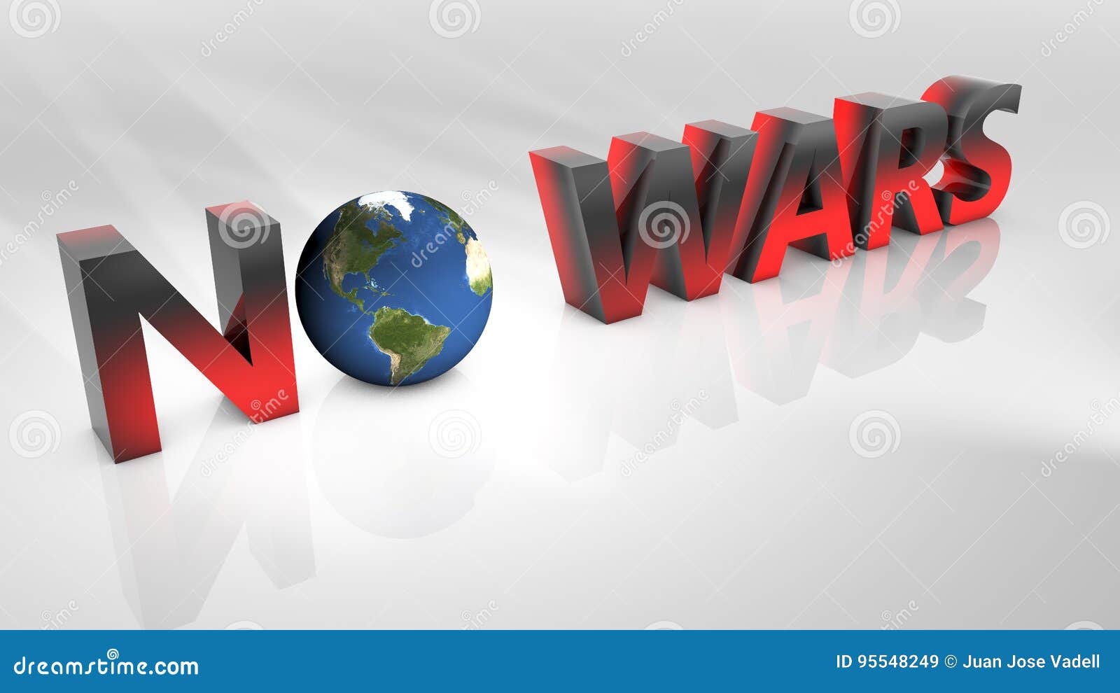 No wars in 3D illustration stock illustration. Illustration of render ...