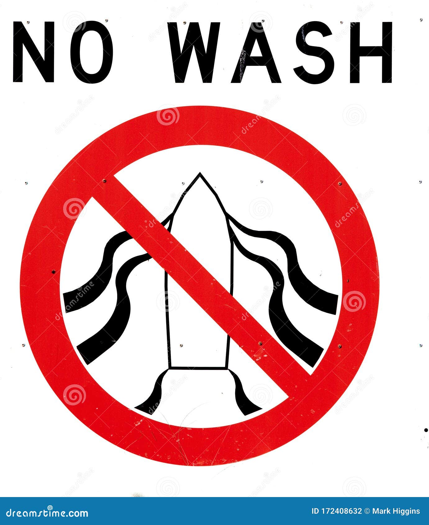 No wash a danger sign stock photo. Image of wake, wash - 172408632