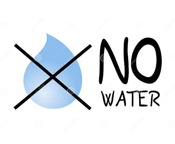 No water symbol stock vector. Illustration of undrinkable - 120062671