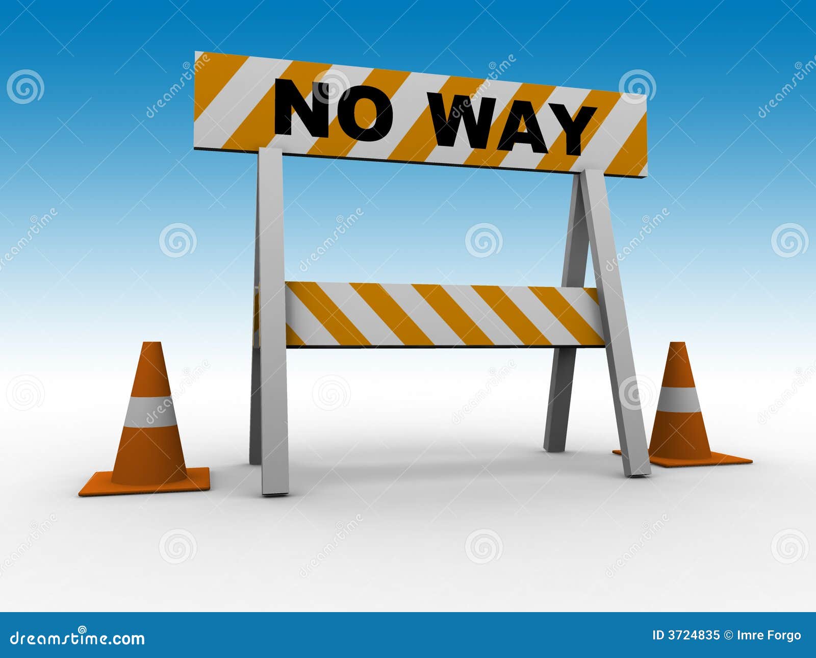 No way! stock illustration. Illustration of equipment - 3724835