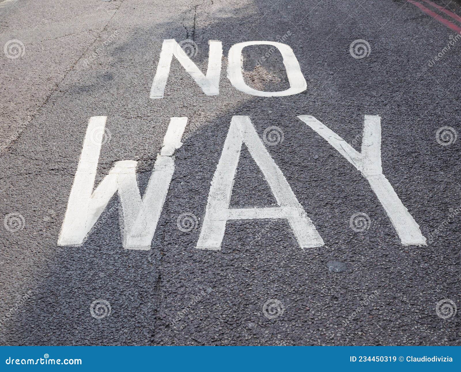 No way sign stock image. Image of street, paint, sign - 234450319