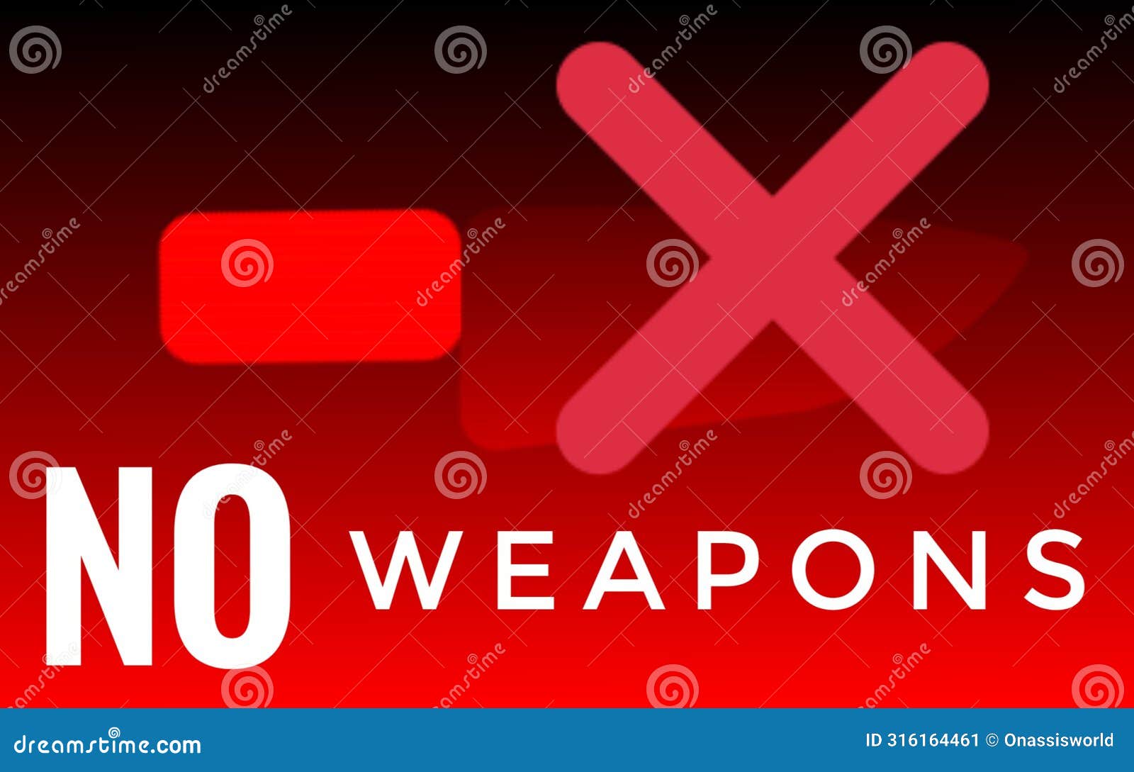 No Weapons Sign stock image. Image of sihn, killings - 316164461