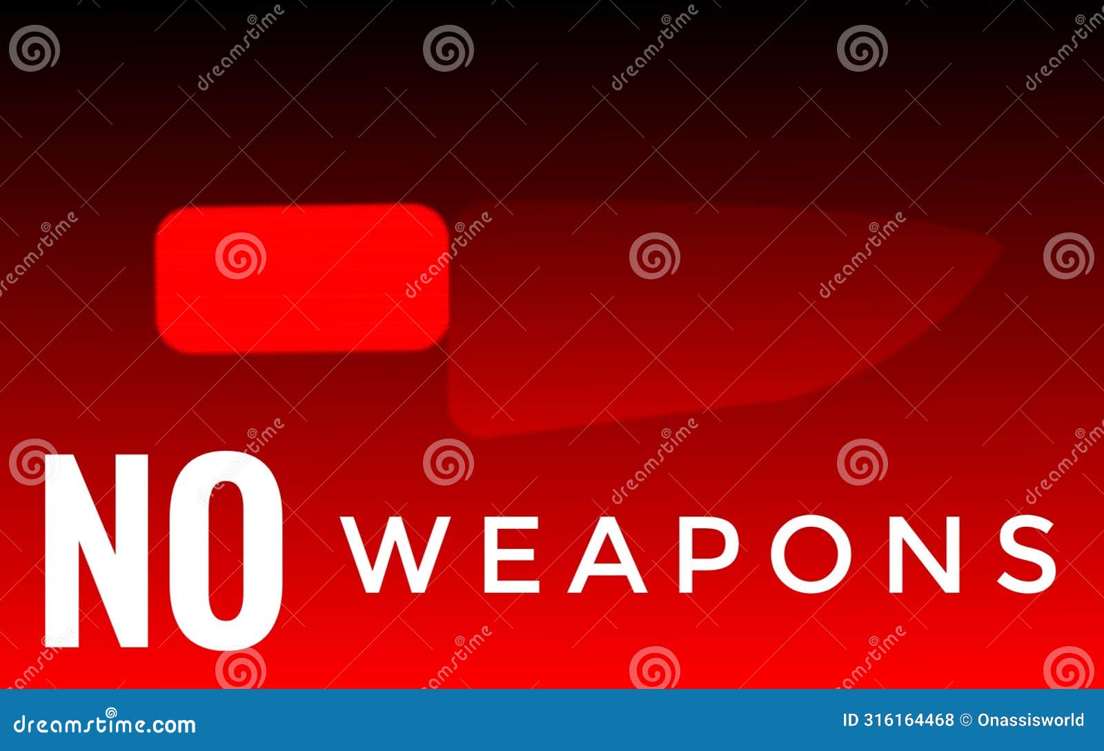 No Weapons Sign stock photo. Image of school, weapons - 316164468